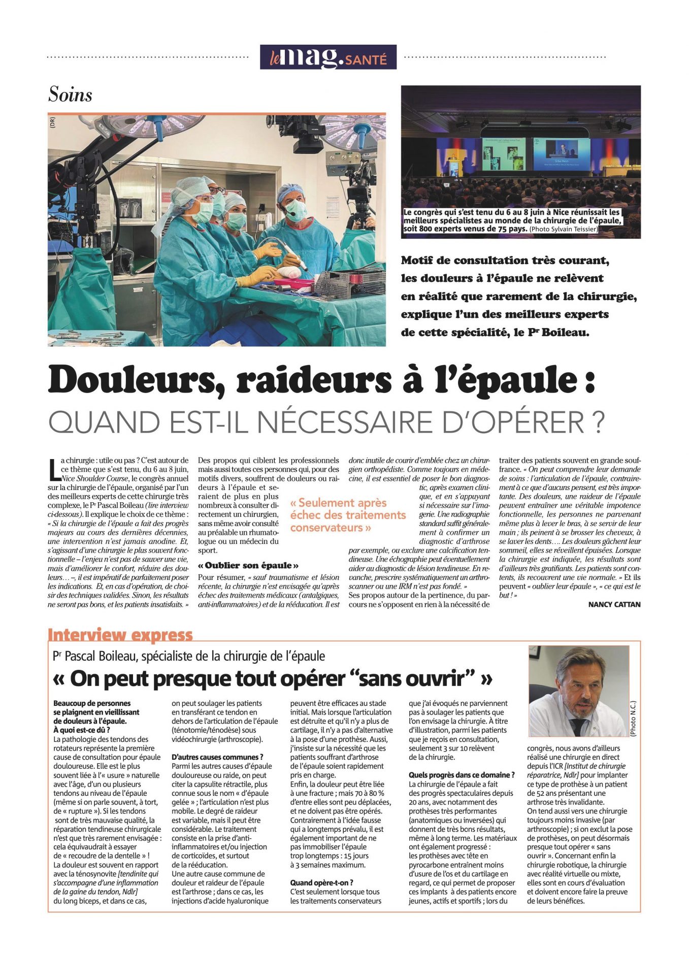 [NICE-MATIN] Douleurs, raideurs à l'épaule: quand est-il nécessaire d ...